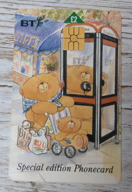 BT SPECIAL EDITION Phonecard Forever Friends 10th Anniversary "Blue ...