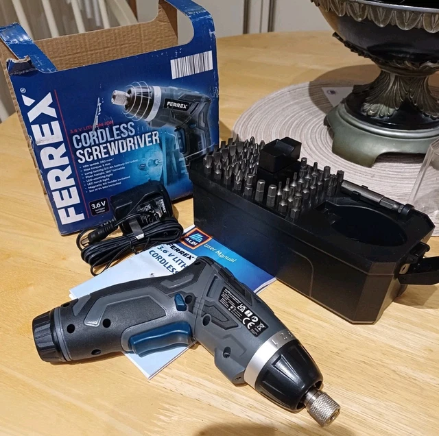 FERREX CORDLESS SCREWDRIVER Drill £18.32 - PicClick UK