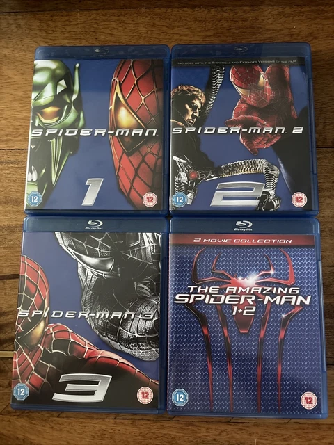 SPIDER-MAN FIVE MOVIE Collection Blu ray Amazing Spider-Man £5.00 ...