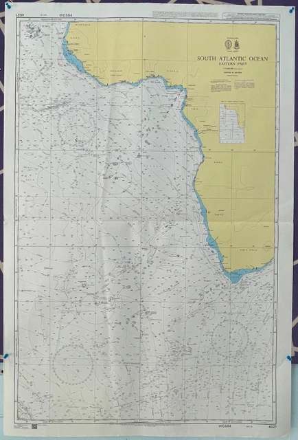 ADMIRALTY 4021 SOUTH ATLANTIC OCEAN EASTERN PART Map Chart Maritime ...