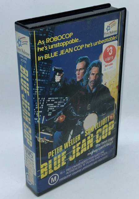 BLUE JEAN COP - VHS Tape Aussie PAL, 1988 - AUSSIE STOCK - VIDEO EZY $5 ...
