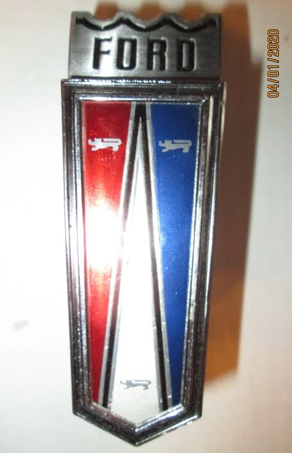 1966 FORD GALAXIE FRONT FENDER EMBLEM BADGE FoMoCo OEM ORIGINAL NOS ...