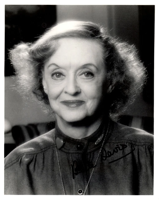BETTE DAVIS GROSSFOTO Original Autogramm "Tod auf dem Nil" "Die ...