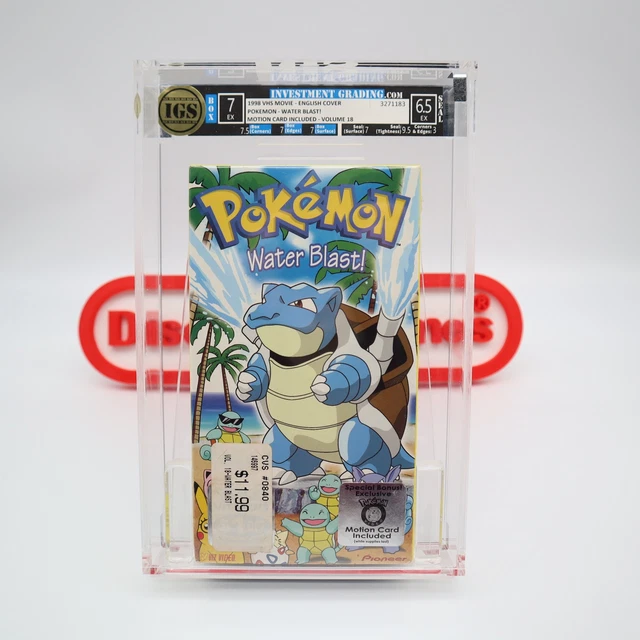 VHS POKEMON: WATER BLAST! IGS GRADED 7.0 BOX & 6.5 SEAL! NEW & Factory ...