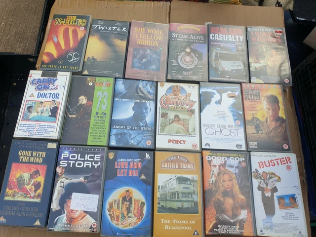 *RARE *18 X Mixed VHS Videos ACTION Classics Family Comedy ETC Job Lot ...