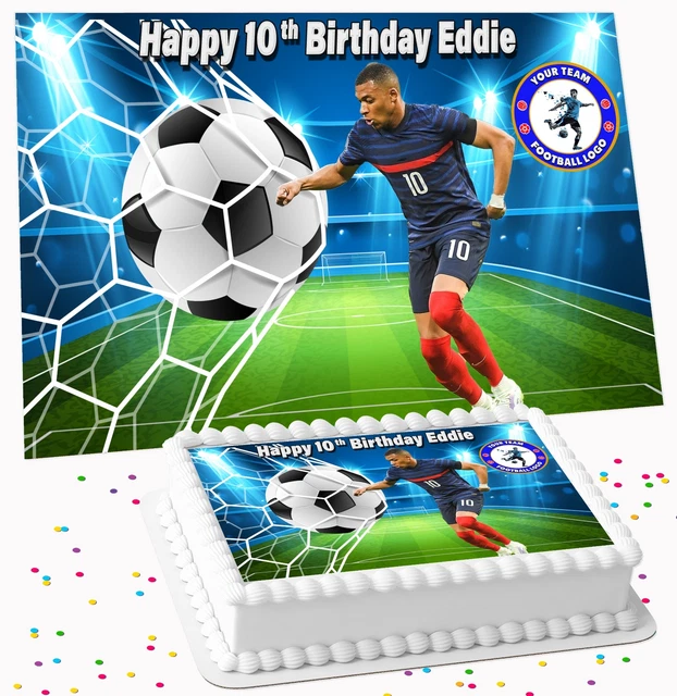 FOOTBALL YOUR PLAYER / Logo Personalised Icing Edible Costco Cake ...