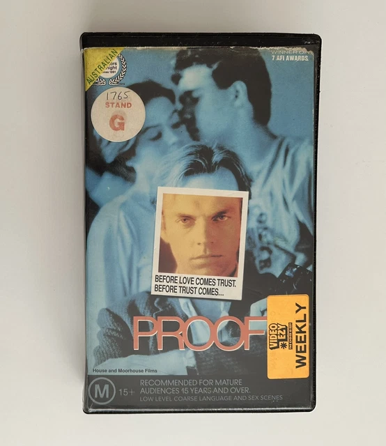 PROOF [VHS] PREMIERE Ex-Rental Big Box Clamshell Video Tape Australian ...