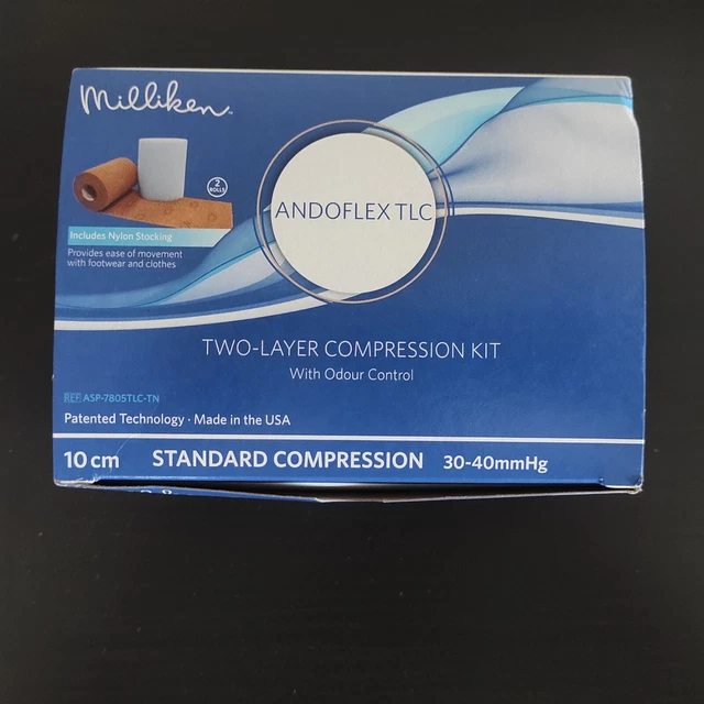 2 LAYER COMPRESSION Kit Bandage Andoflex TLC 10CM 30-40 mmHg BNIB New £ ...