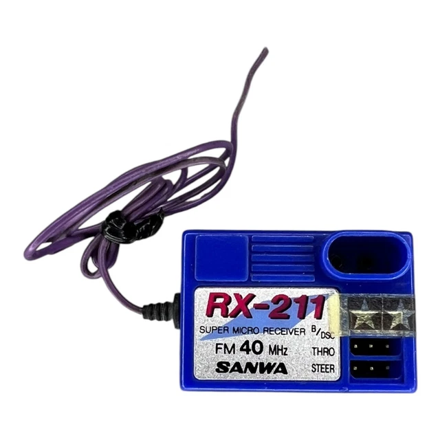 VINTAGE SANWA RX-211 Super Micro FM 40 MHz Receiver RC HPI RS4 Novak Tekin TC3 £25.95 - PicClick UK