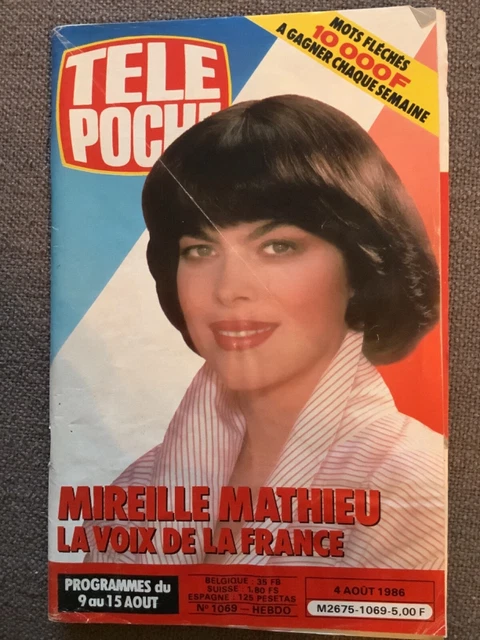 TÉLÉ POCHE 1069 4/08/1986 Mireille Mathieu 23/2687 EUR 10,00 - PicClick FR