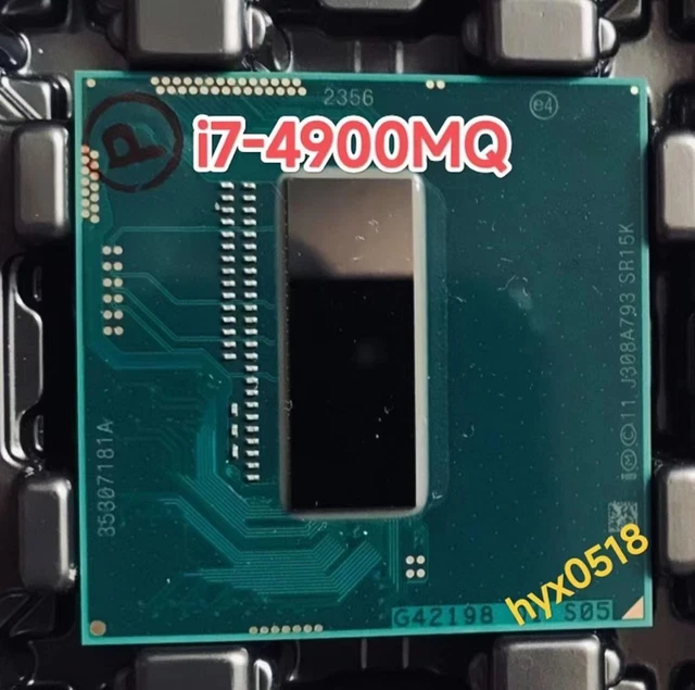 INTEL MOBILE I7-4900MQ 2.8GHz 4-CORE 8M PROCESSOR Socket G3 LAPTOP CPU ...