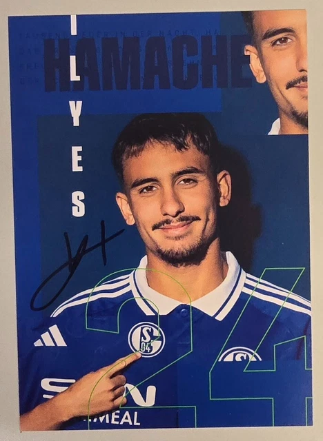 ILYES HAMACHE FC Schalke 04 Autogrammkarte 2024/2025 Original Signiert ! 24/25 EUR 1,00 ...