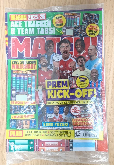 MATCH MAGAZINE: 2025/26 League Ladders & Tabs: Complete Set Within ...