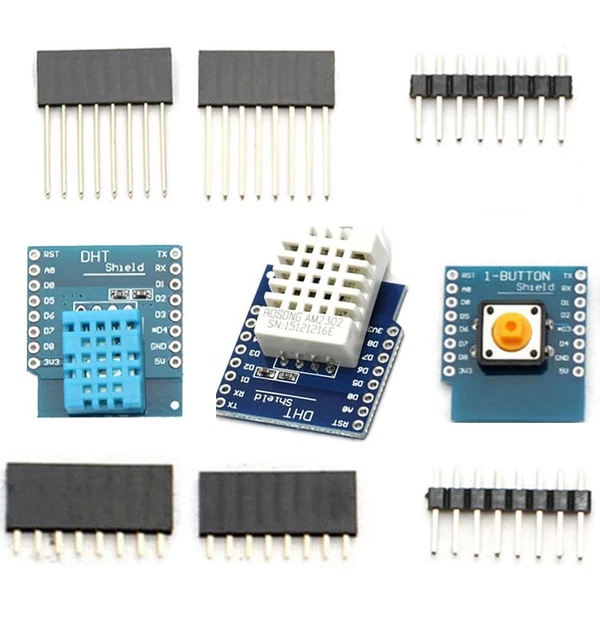 DHT22 DHT11 AM2302 D1 Mini WeMos Temperature Humidity Sensor Button ...