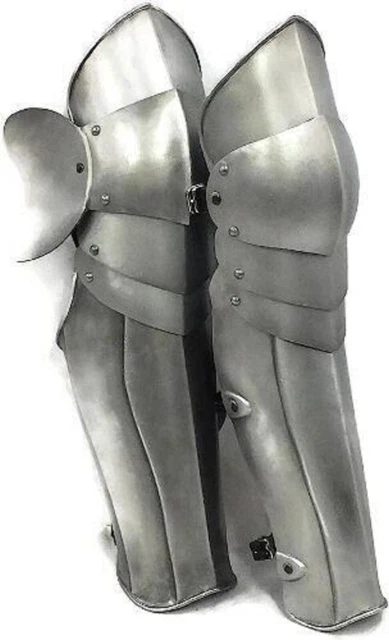MEDIEVAL KNIGHTS LEG Armor Greaves Gothic Steel Leg plates LARP Warrior ...