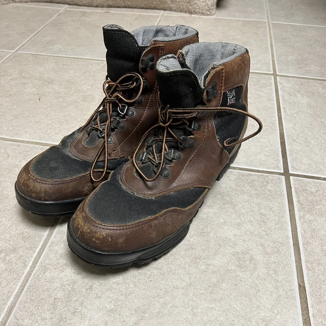 VINTAGE DANNER CROSSHIKER Gore-Tex Hiking Boots Size 11 Brown Leather ...