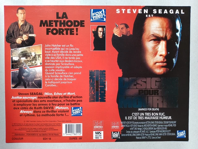 JAQUETTE VHS - Designe Pour Mourir - Vhs Sleeve - Steven Seagal EUR 5 ...