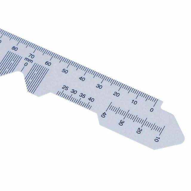 4 TYPES 4PCS/SET White Eye Straight Edge PD Ruler Pupillary Distance ...