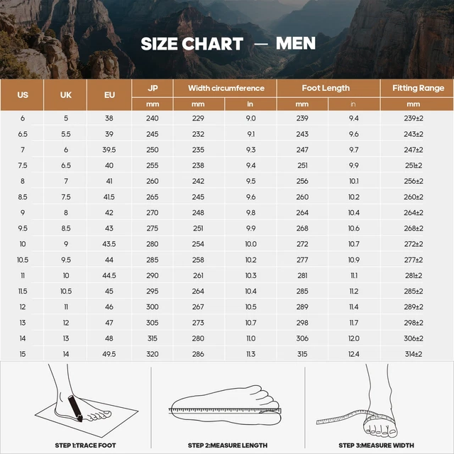 MEN'S HIKING TREKKING Boots Wide Toe Box Low Drop Waterproof Outdoor ...