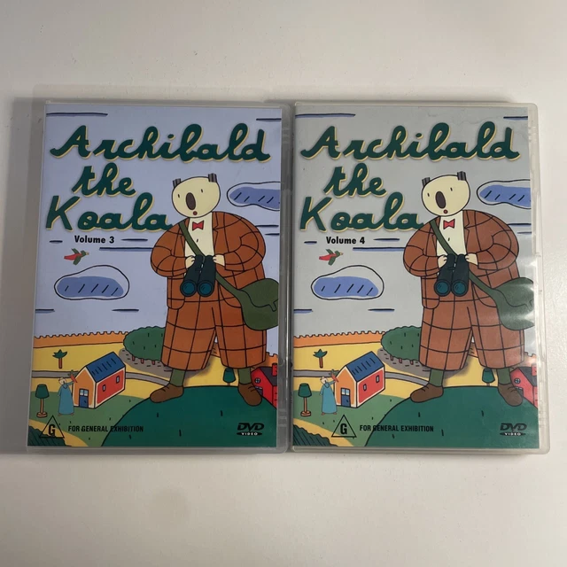 ARCHIBALD THE KOALA - Volume 3 & 4 DVD 1998 - Region 4 RARE VGC - Free ...