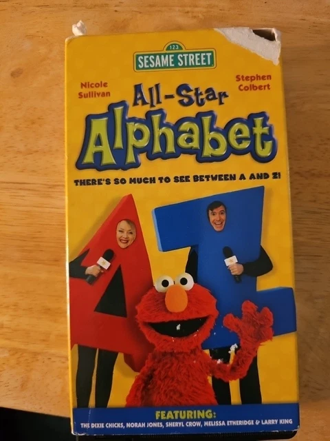 SESAME STREET ALL Star Alphabet VHS 2005 Dixie Chicks Sheryl Crow RARE ...