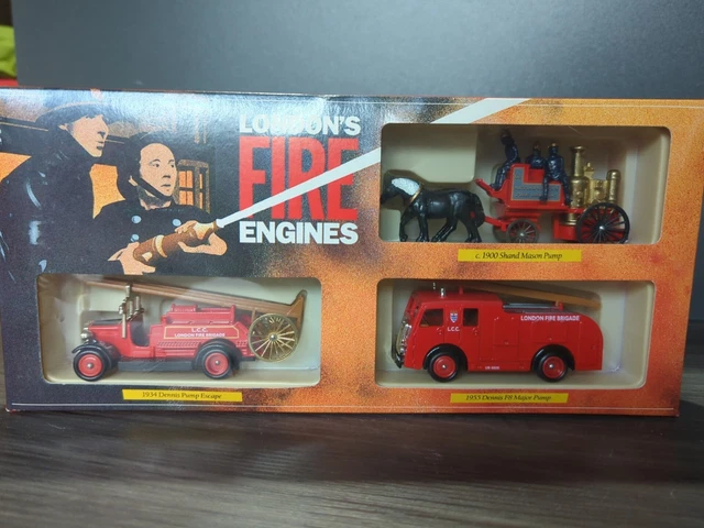 LONDON'S FIRE ENGINES Diecast Model Set Lledo Days Gone £5.67 - PicClick UK