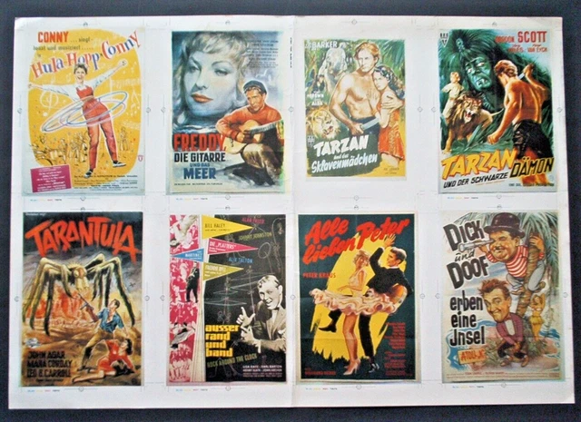 POSTKARTEN DRUCKBOGEN TARZAN Tarantula Dick & Doof und andere Plakate EUR 14,00 - PicClick DE