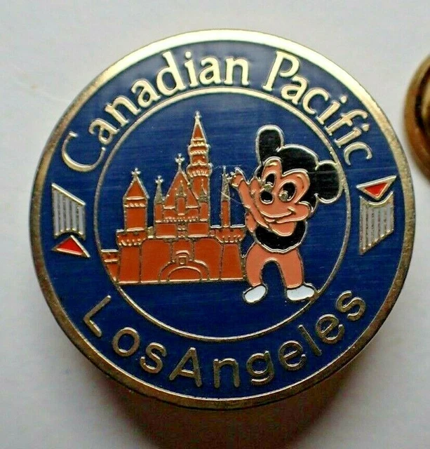 RARE CANADIAN PACIFIC Airline Los Angeles Mickey Mouse Disney Pin $249. ...