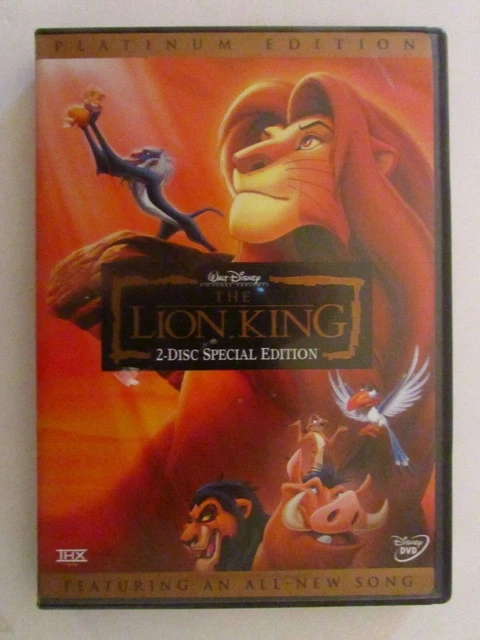 5 WALT DISNEY Pixar DVD Movie Lot Animated The Lion King Finding Nemo ...