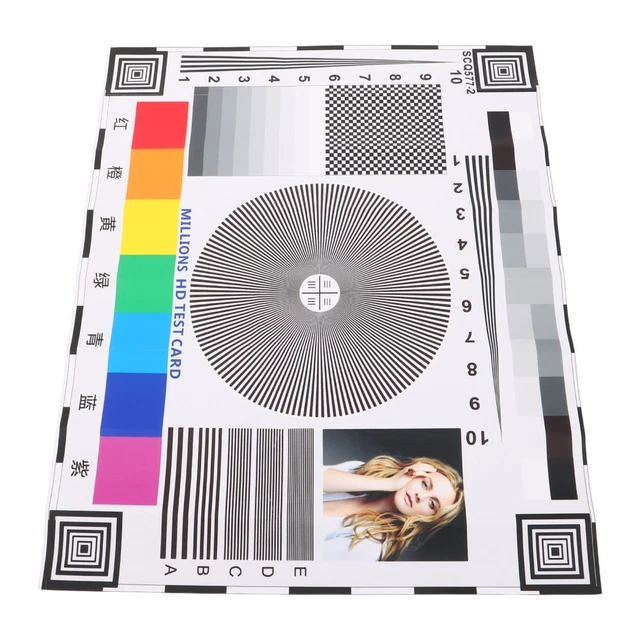 MONITOR CALIBRATION CARD: Color Testing Chart - Adhesive Focus ...