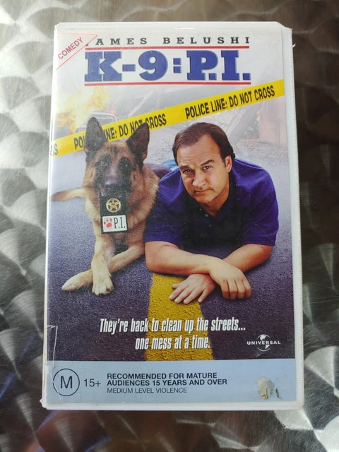 K-9: P.I. - James Belushi - VHS Movie Video Tape - Big Box Ex Rental $9 ...