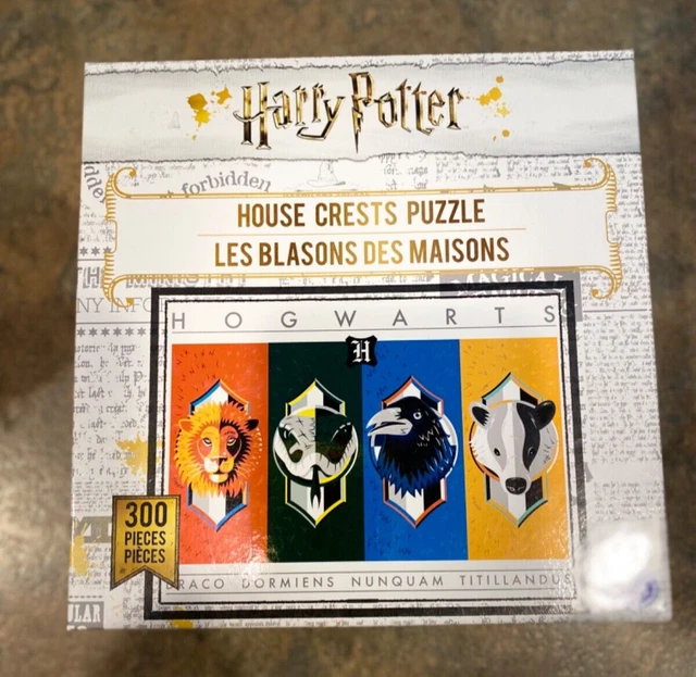HARRY POTTER HOUSE Crests Hogwarts 300-Piece Jigsaw Puzzle - NEW - Free ...