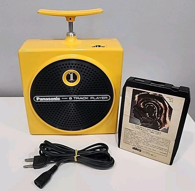 PANASONIC YELLOW TNT Portable 8 Track Tape Player (RQ-830S) Tested ...