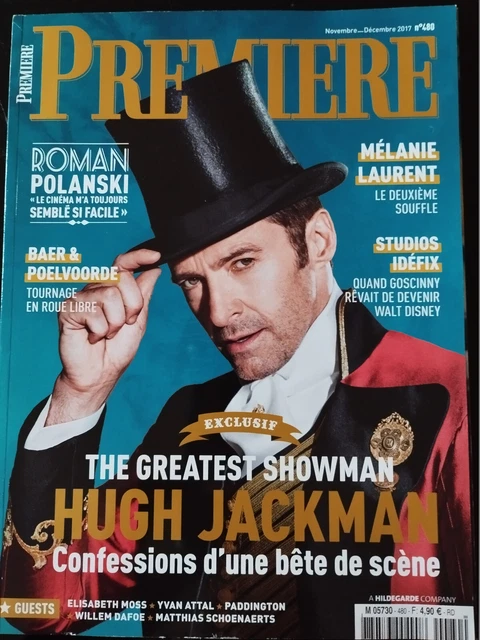 PREMIÈRE MAGAZINE N°480 du 11-12/2017; Hugh Jackman/ Roman Polanski ...