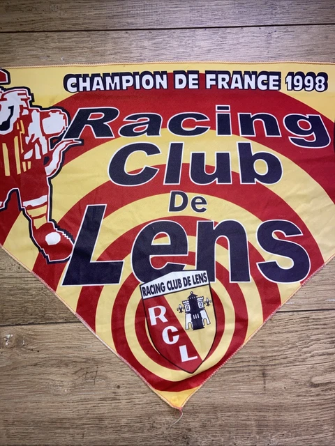 RARE ANCIEN FOULARD Football LENS RCL Kop LIGUE1 1998 No Maillot ...