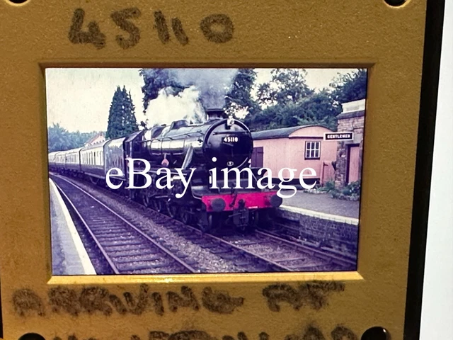 ORIGINAL 35MM RAILWAY Slide LMS Black 5 45110 Hampton Loade Severn ...