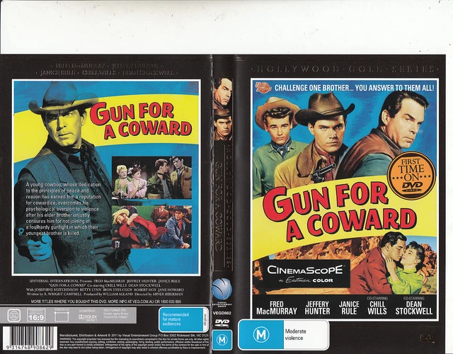 GUN FOR A Coward-1957-Fred MacMurray-Movie-DVD $24.95 - PicClick AU