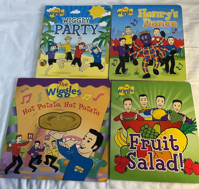 THE WIGGLES ORIGINAL Band Members X4 Board books wiggle party fruit ...