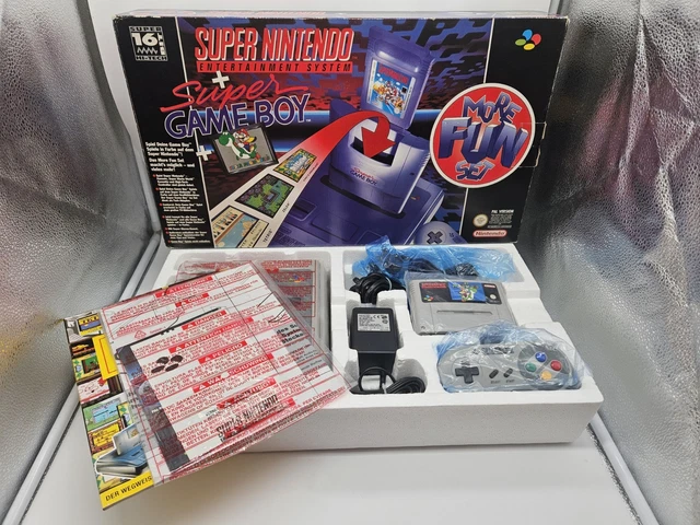 SUPER NINTENDO SNES More Fun Set Konsole Cib Ovp Box Sammler Zustand 1 ...