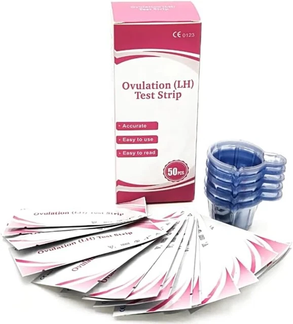 OVULATION TEST STRIPS, 50 Pack Ovulation Tracker Predictor Kit for ...