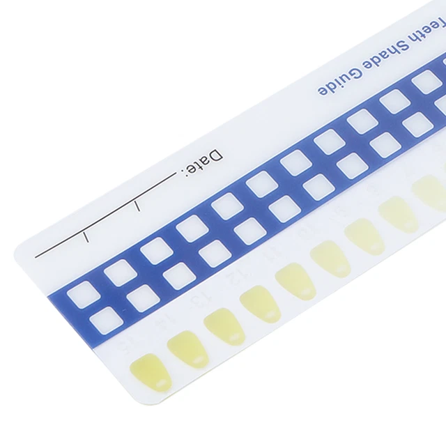 5PCS TEETH WHITENING Shade Guide Household Tooth Shade Chart Comparing ...