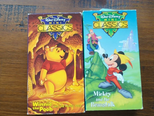 DISNEY MINI CLASSICS Vhs Lot (Winnie the Pooh, Mickey and the Beanstalk ...