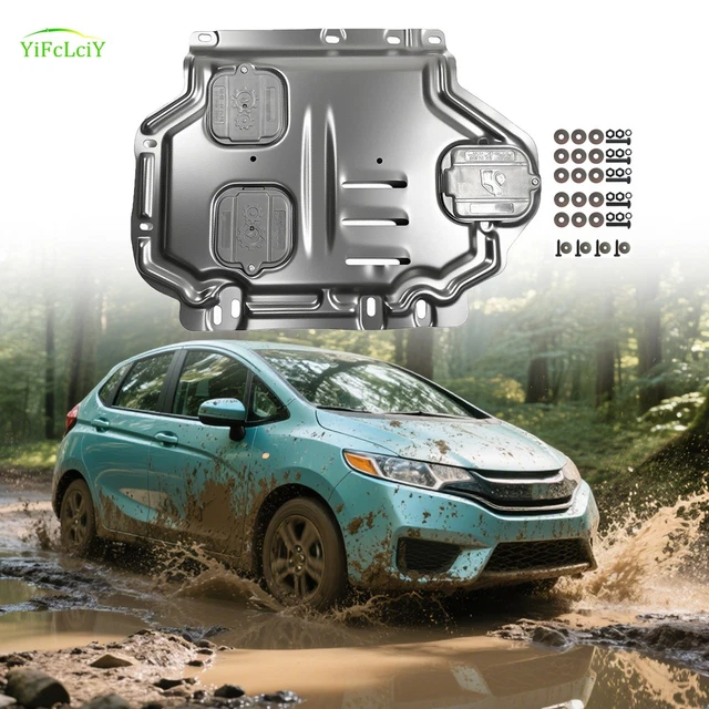 STEEL ENGINE SPLASH Shield For Honda Fit 2008-2020 Under Engine Cover ...