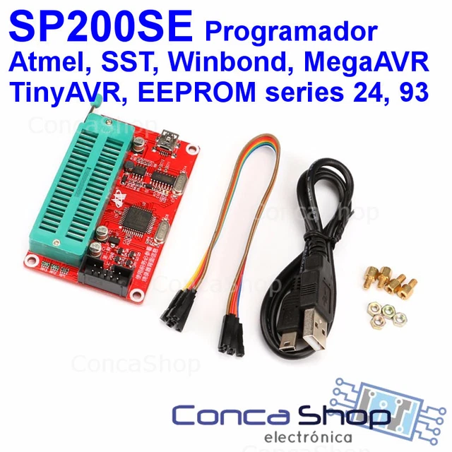 PROGRAMADOR MCU MPU Eeprom Sp200Se Sp200 Usb Isp Atmel Microchip Sst St ...