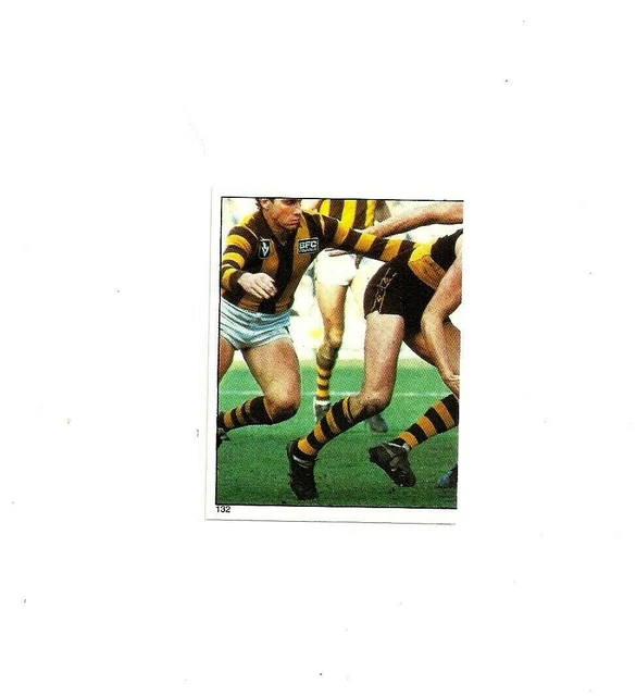 SCANLENS 1984 VFL/AFL FOOTBALL STICKER #132 Neil Peart MINT (Richmond ...