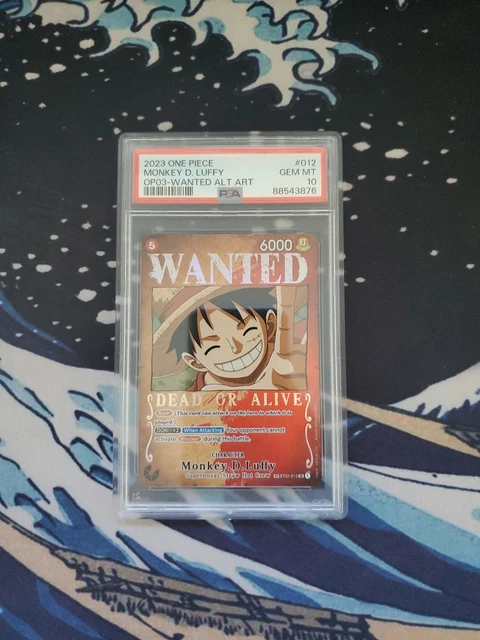 2023 ONE PIECE Monkey D Luffy Wanted Poster OP03 (ST01-012) SR PSA 10 English $381.06 - PicClick AU