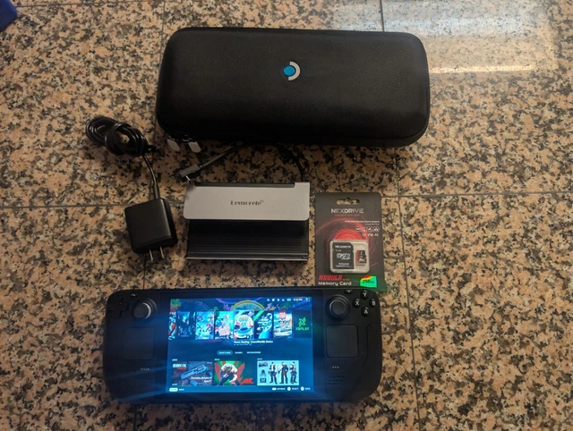 VALVE STEAM DECK Lcd 512Gb + Dock+ 256Gb Sd Card, Charger, Carrying Case! $344.00 - PicClick CA