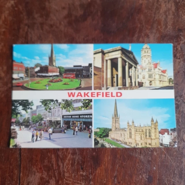 WAKEFIELD, J. E. Shaw Multi-View Postcard W.5, Unposted. Bull Ring. £3. ...