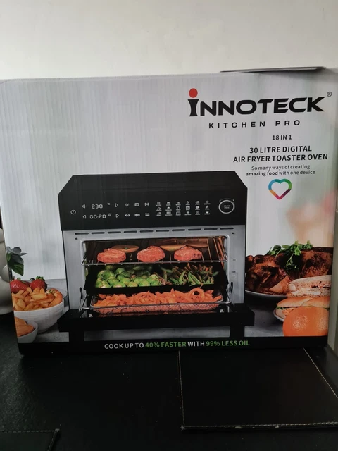 INNOTECK KITCHEN PRO 30L Digital Air Fryer Oven - Touchscreen - Black £ ...