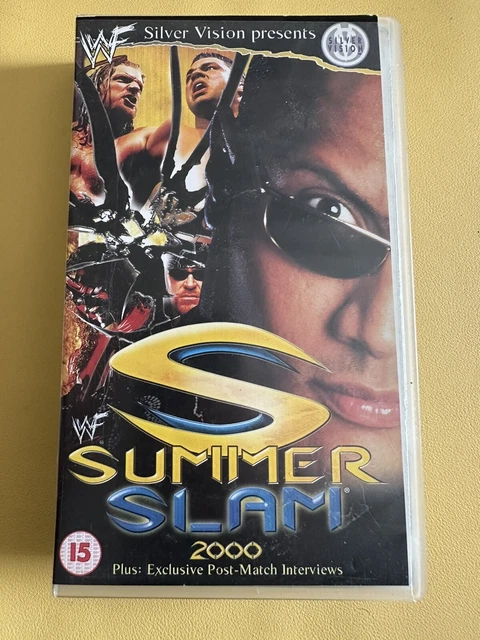WWF SUMMERSLAM 2000 vhs(2001) The Rock WWE RARE £10.00 - PicClick UK